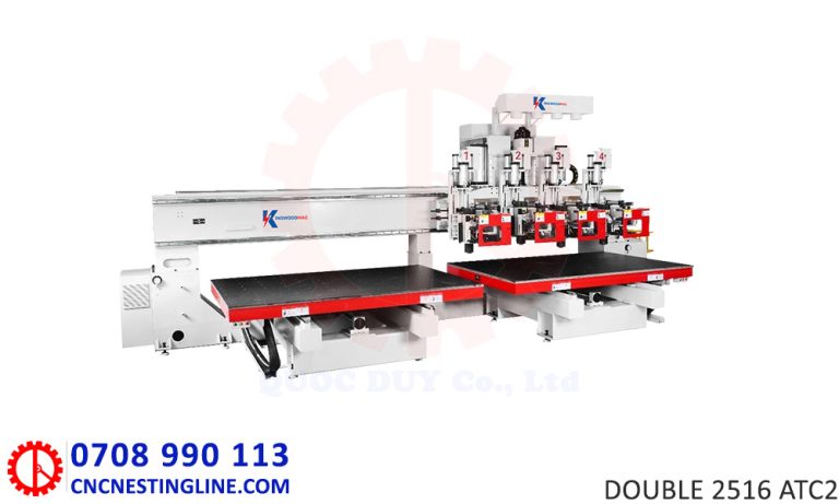 MÁY CNC TRUNG TÂM 2 BÀN 4 ĐẦU - DOUBLE 2516 ATC2
