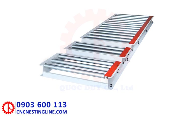 Băng tải rulo dẫn động bằng điện tải trọng 2 tấn