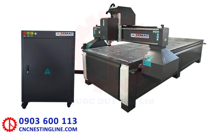 Máy Phay CNC Router Cắt Ván 1 Đầu – Cắt Nhanh, Phay Chuẩn